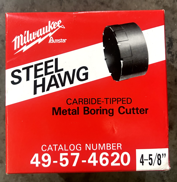 MILWAUKEE 49-57-4620 Threaded Steel Hawg Cutter 4-5/8 In for sale ...
