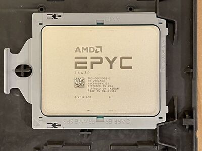 AMD epyc Milan 7443p CPU processor 2.85ghz 24 cores 48 threads sp3 200w ...