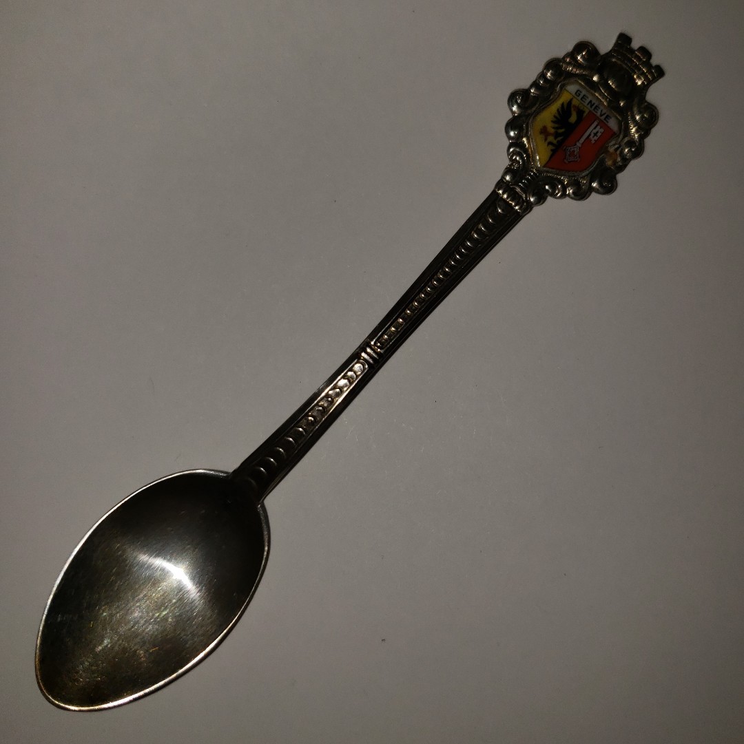 ANTIKO 800 SILVER GENEVE SOUVENIR SPOON | eBay