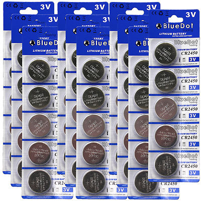 50 CR2450 CR 2450 DL2450 BR2450 LITHIUM COIN CELL BATTERY USA SHIP ...