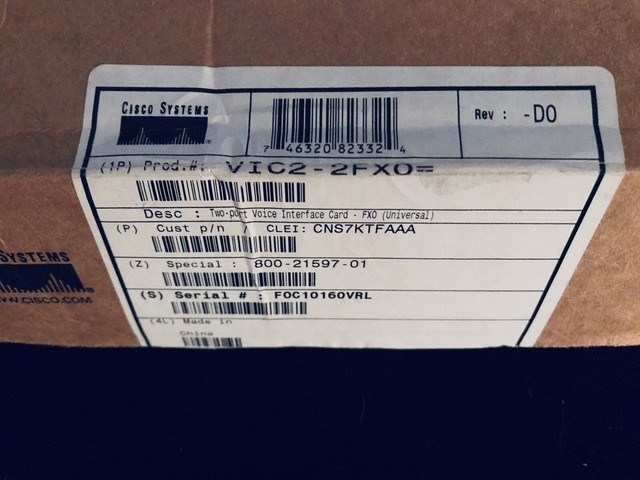 Cisco VIC2-2FXO (850070) for sale online | eBay