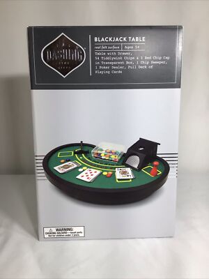 Mini Blackjack Table Set Dashing Fine Gifts Travel Game | eBay