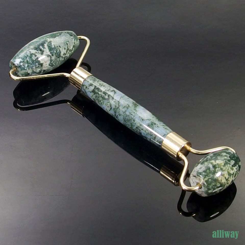 Natural Gemstone Roller Face Facial Body Beauty Anti-Aging SPA Massage ...