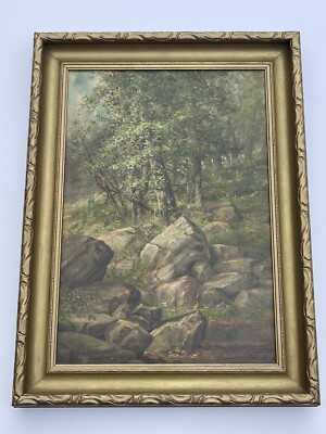 Antique Cincinnati Ohio Painting 1903 Listed Landscape David Swing ...