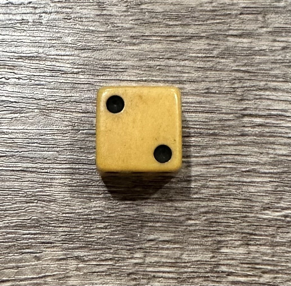 Vintage Brown Tan Dice Standard Size | eBay