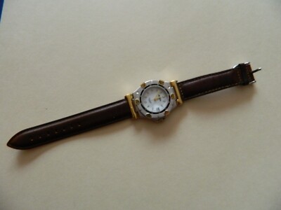 Michele Bezel Watch 71-005-SQ New Battery Runs Well 18mm Strap Unisex ...