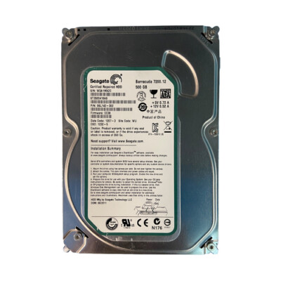 Seagate ST3500418AS 500GB 7.2K 3G SATA 3.5" HDD 9SL142-302 | eBay