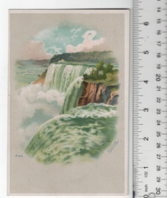 George B. Adams &Co. Niagara Falls Victorian Trade Card 4"x6" VTC-XC120 ...