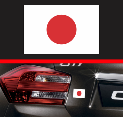 4" Japanese Flag Vinyl Decal Bumper Sticker Japan Rising Sun JDM For ...