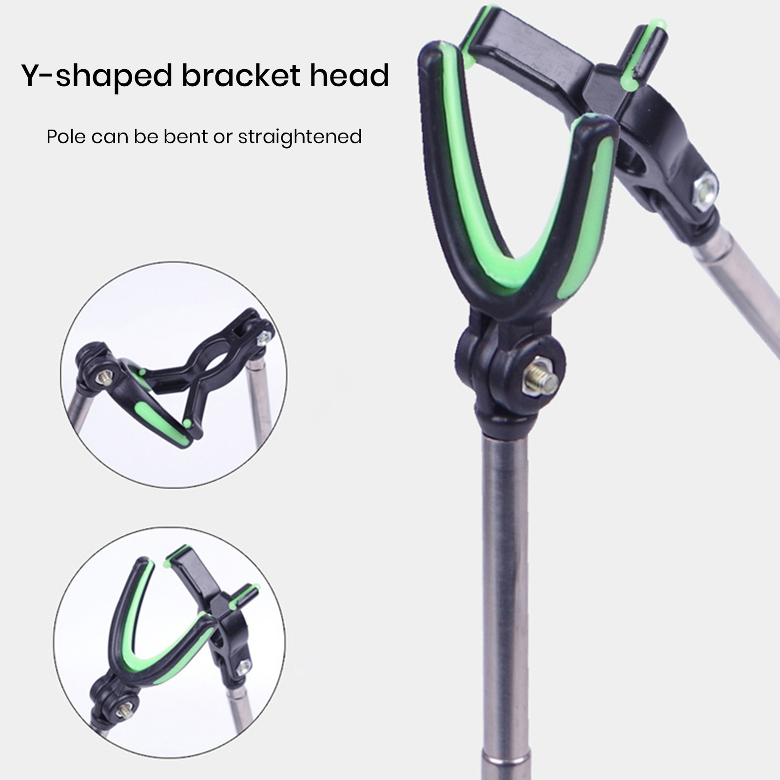 Y-shaped Fishing Rod Bracket Equipment Adjustable Holder Stand with ...