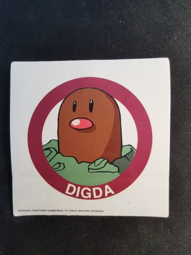 Diglett Digda Topikeur Sticker seal Japanese Nintendo ShoPro | eBay