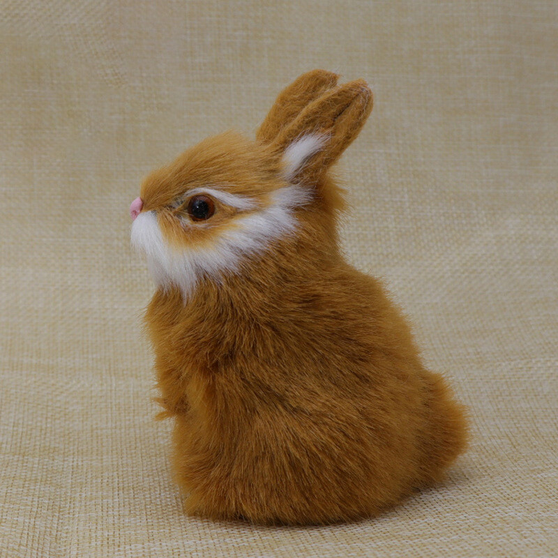 Artifical Mini Rabbits Realistic Easter Bunnies Faux Fur Toys ...