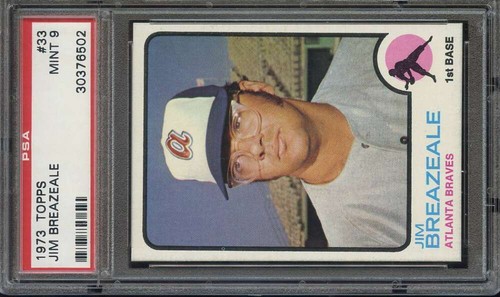 1973 TOPPS #33 JIM BREAZEALE PSA 9 (RC) BRAVES *B73161 | eBay