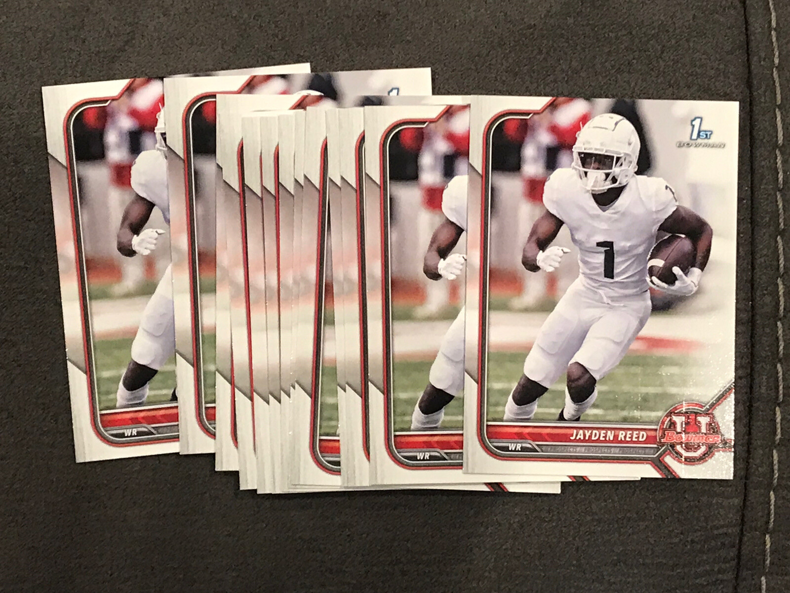 Player Lot (13) JAYDEN REED Michigan State 2022 Bowman University Base ...