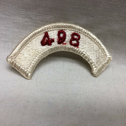Military Patch Badge Army Arc Tab 498th Infantry Brigade White ...
