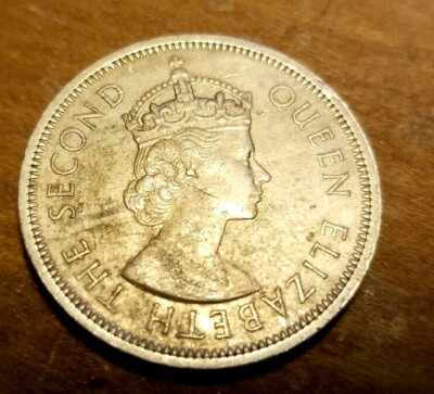 1960 The Second Queen Elizabeth Hong Kong ONE DOLLAR COIN | eBay