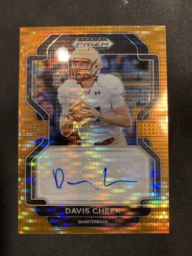 2022 Prizm Draft Picks DAVIS CHEEK Orange Pulsar Rookie Auto /49 #RA ...