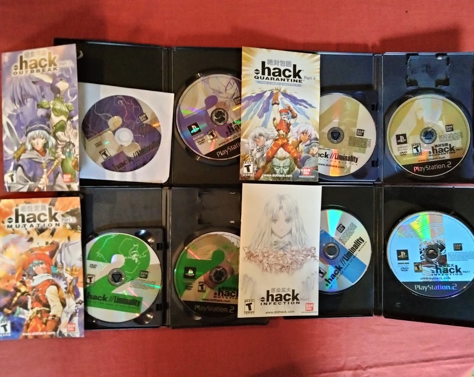 PS2 Console and GameLot Bundle 11 Games 12 Anime Dvds Rare Collection ...