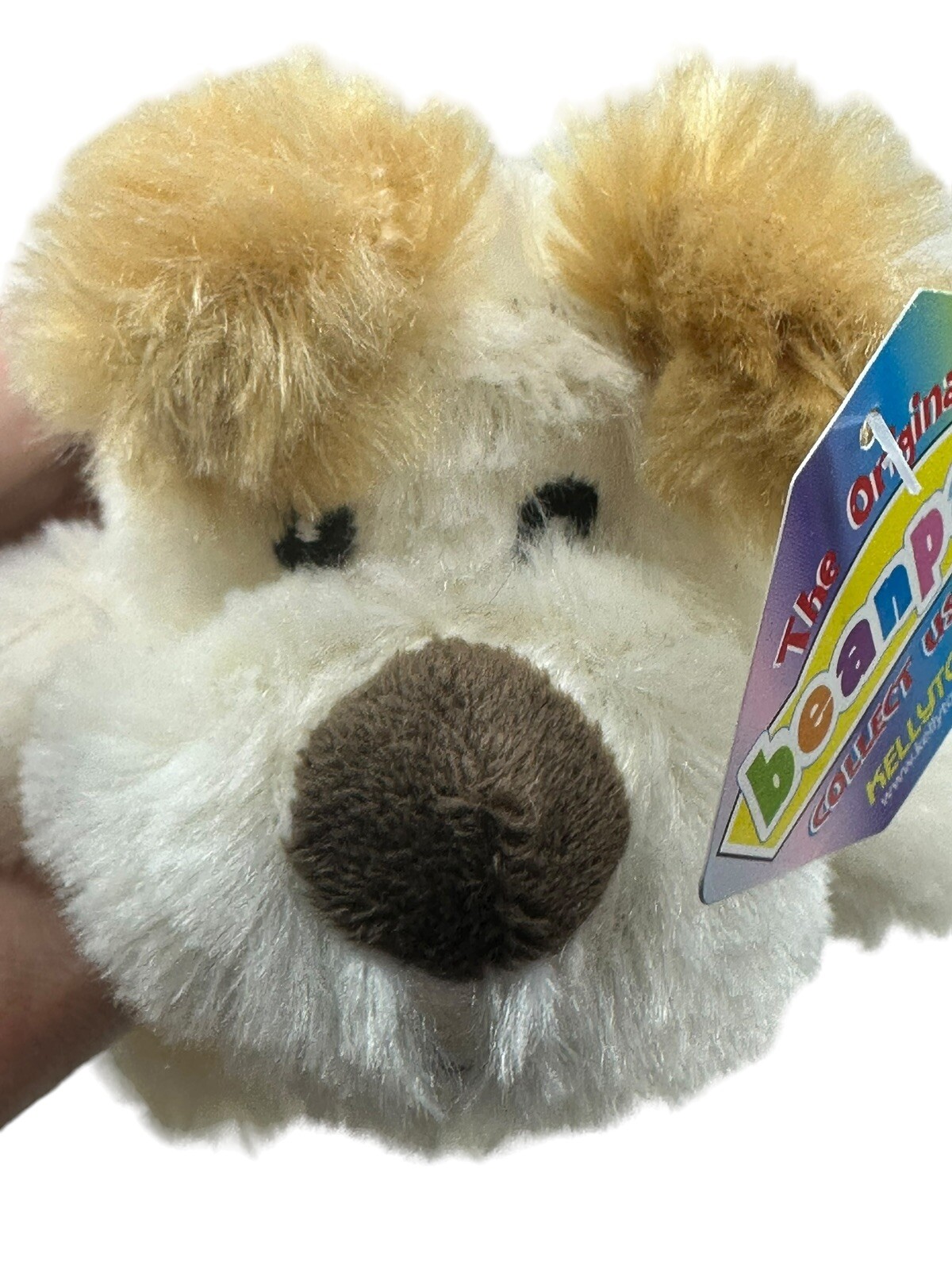 Kellytoy Beanpals Blonde Cream Hidden Eyes Puppy Dog Beanbag Plush 2017 ...