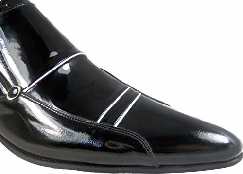 Chelsy - Italian Designer Business Slippers White Stripes Handmade ...