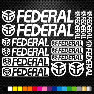 FEDERAL - 15 Vinyl Decals Stickers Sheet Bike Frame Cycle Cycling ...