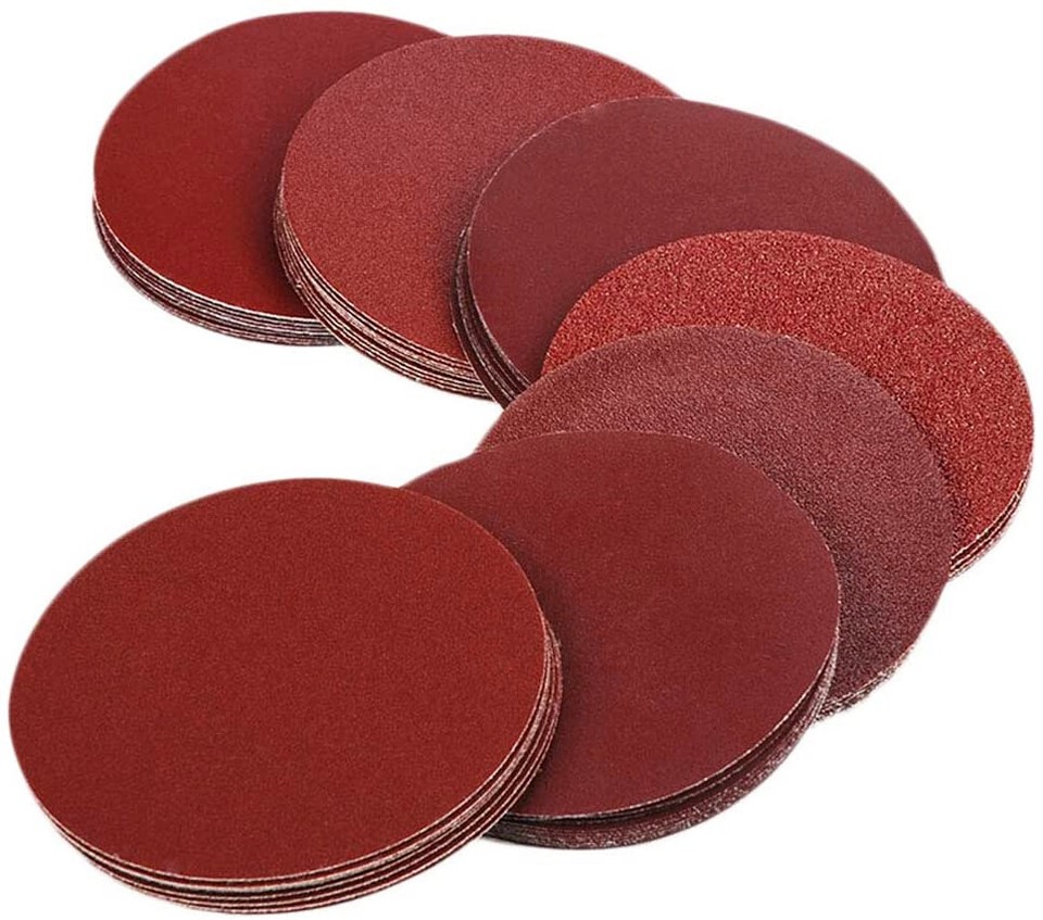 100PCS 6" Sanding Discs 40-2000 Grit Hook Loop DA Sander Orbital ...
