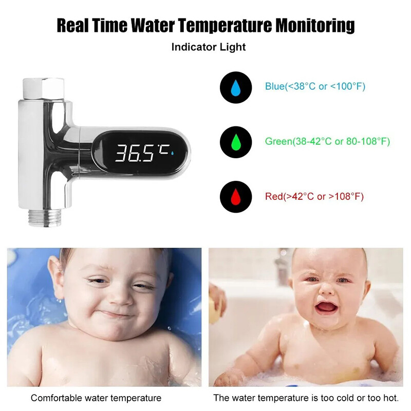 Hot Tub Water Temperature Monitor Electricity Home LED Display Faucets ...