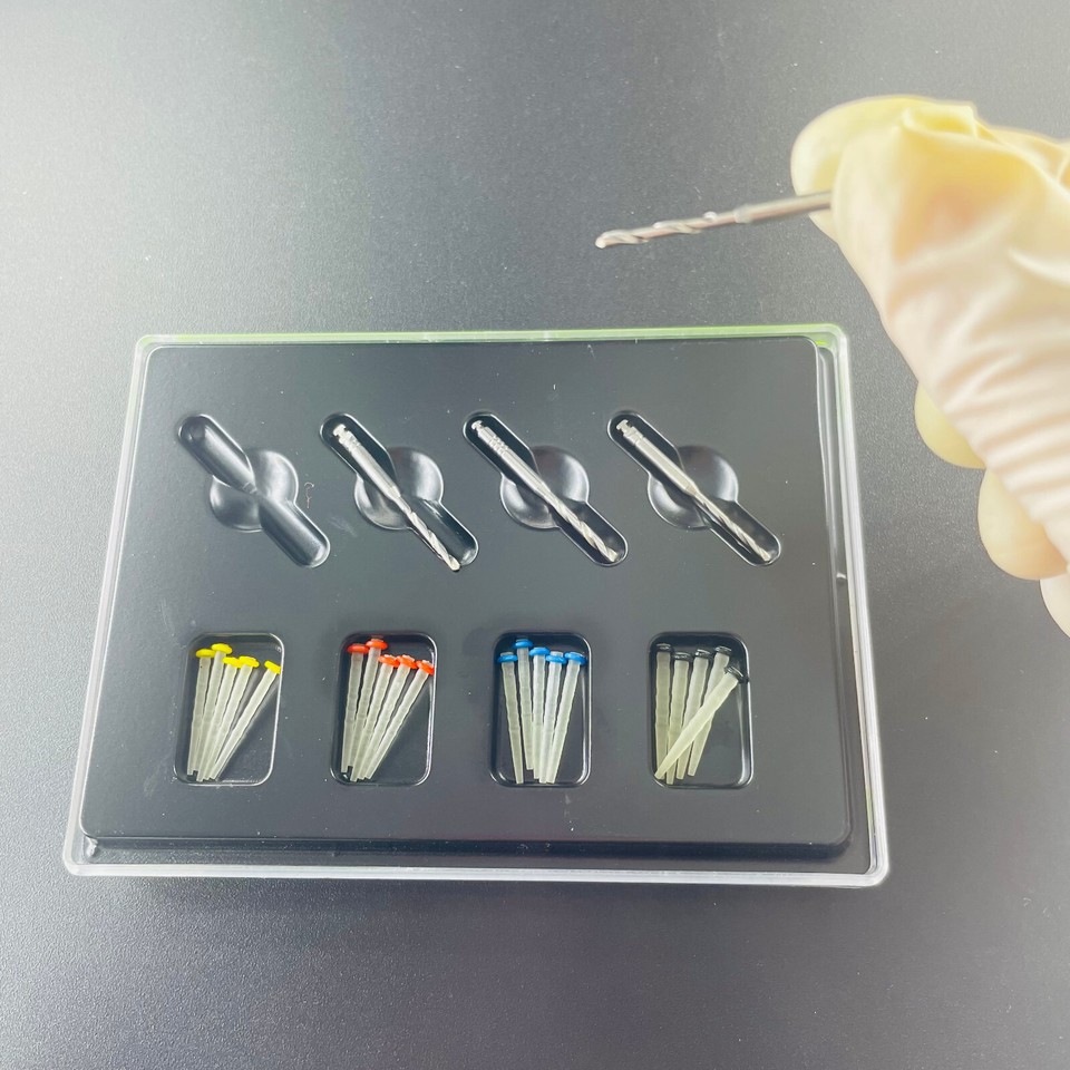 Dental Quartz Fiber Post Root Canal Pin Resin Screw Post 1.2-1.8mm ...