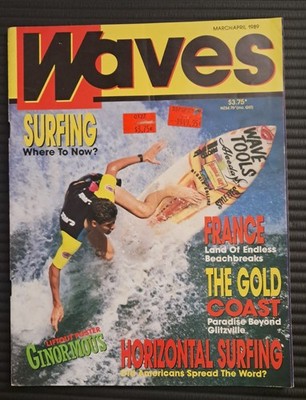 Waves Magazine 1989 March / April Includes FREE Insert Surfer The Hot ...