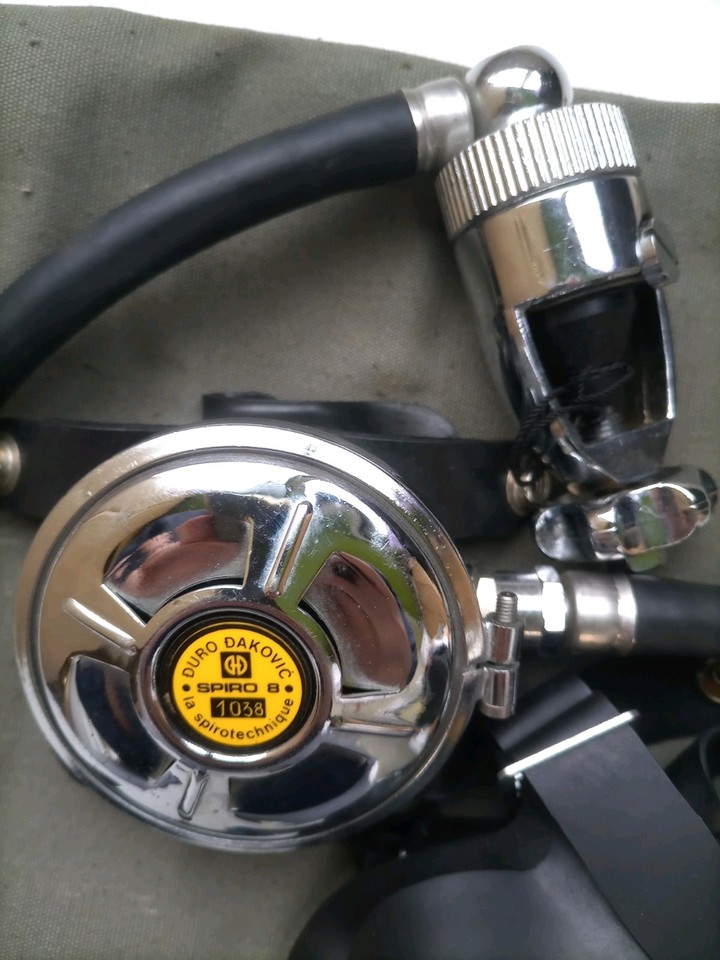 Vintage La Spirotechnique SPIRO 8 Duro Dakovic Military Diving Scuba ...