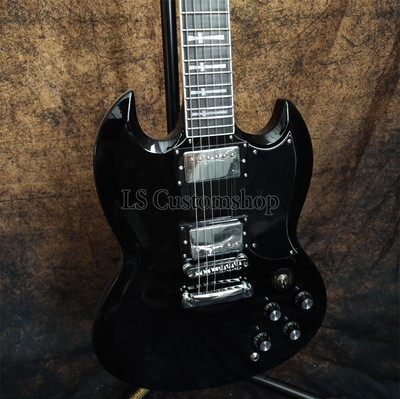 Custom Tony Iommi SG Electric Guitar Cross Inlay Mahogany Body HH ...