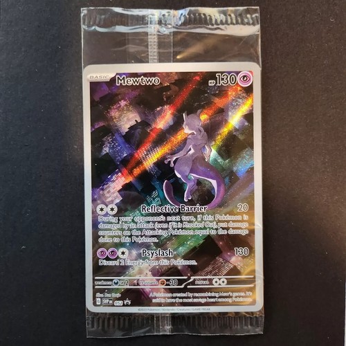 Pokemon 151 UPC Mewtwo 52 Black Star Promo Art Card Scarlet & Violet ...