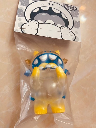 GRAPE BRAIN 6FEET AXOLOTL MACARONI Yellow Blue Clear SOFT VINYL Figure SOFUBI | eBay