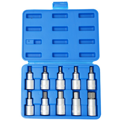 IMPACT HEX BIT Sockets Set 1/2'' Drive Impact H4 To H19 Allen Key S2 ...