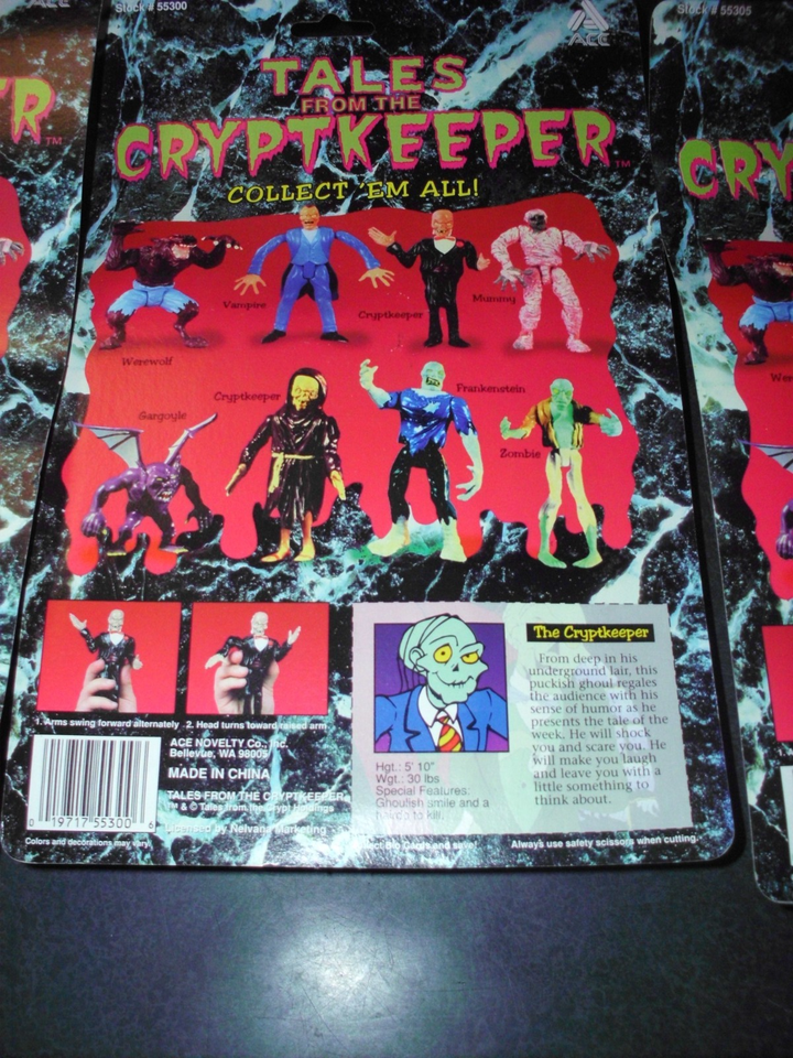 3 Vintage Tales from The Crypt Cryptkeeper Action Figures 1995 Sealed ...
