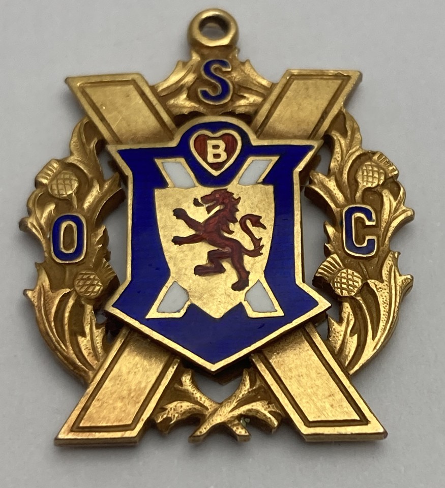 Rare Victorian 10K Gold Enamel Order Of Scottish Clans Medal / Pendant ...