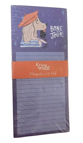 Magnetic List Pad featuring Dachshund BONE JOUR | eBay