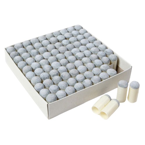 40Pcs Replacement Cue Tips Pool Cue Head Cover PU Leather Snooker ...