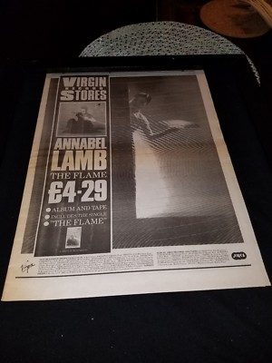 Annabel Lamb The Flame Rare Original UK Promo Poster Ad Framed! | eBay UK
