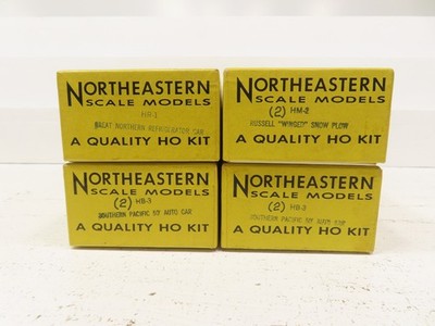 Northeastern Scale Models HO Lot of Frieght Cars HM-2, HB-3, HR-1, HB-3 ...