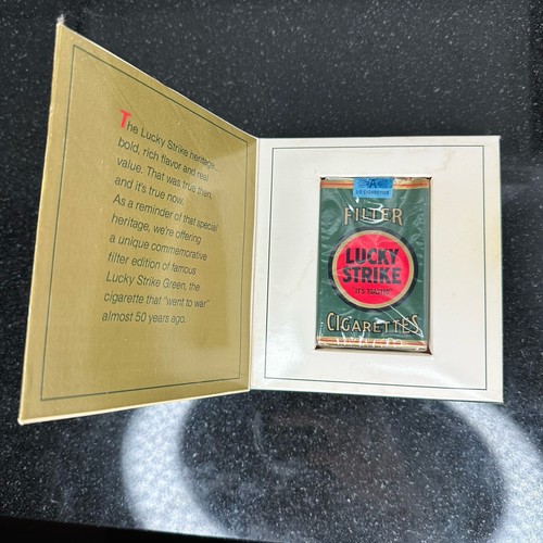 Lucky Strike Two Piece Cigarette Pack Box 50 Year War Commemorative ...