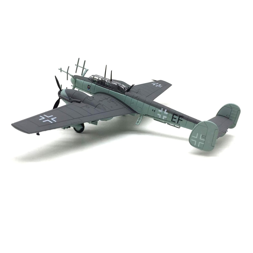 12cm 1：100 WWII German Bf-110 Fighter G-4 Night Fighter Alloy Aircraft ...