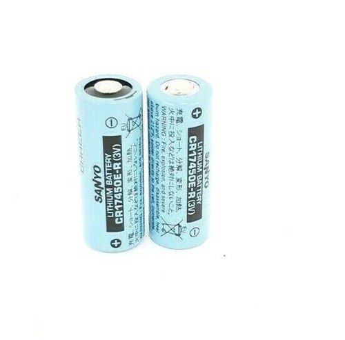 LOT OF 2 NEW SANYO ENERGY PLUS CR17450E-R (3V) LITHIUM BATTERIES ...
