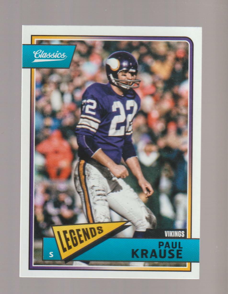 2018 Panini Classics #150 Paul Krause card, Minnesota Vikings HOF | eBay