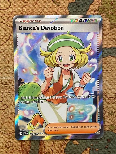 Pokemon Card TCG - Bianca's Devotion 197/162 Full Art Trainer Temporal ...