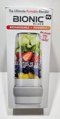 BIONIC BLADE THE ULTIMATE PORTABLE BLENDER RECHARGEABLE & POWERFUL NEW ...