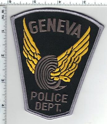 Geneva Police (Ohio) Silver Border Shoulder Patch from 1992 | eBay