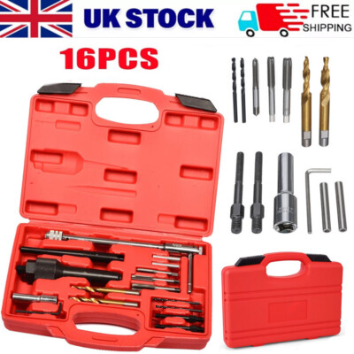 16PCS Damaged Glow Plug Removal Extractor Puller Tool Kit Set 8mm 10mm ...