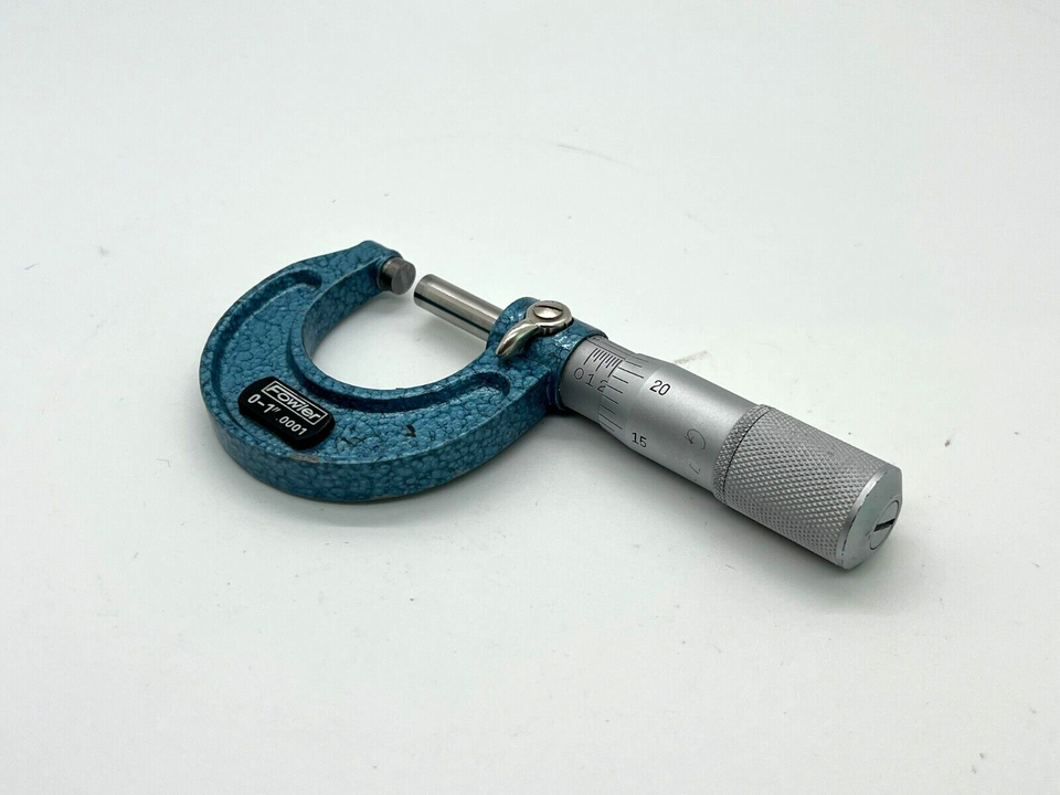 FOWLER Outside Micrometer - 0-1" Range, .0001" Grads, 52-240-001 | eBay