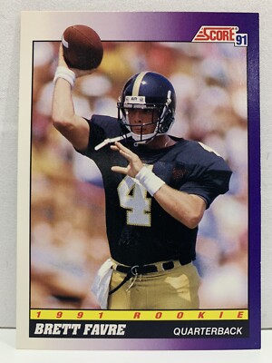 1991 SCORE Brett Favre Rookie Card #611 PRISTINE | eBay